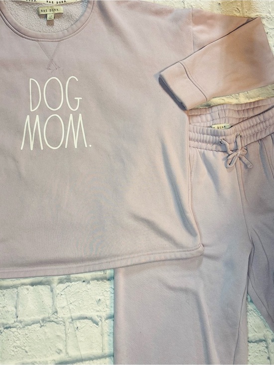 Rae Dunn | Tops | Womens Rae Dunn Dog Mom Lavender Sweat Set Size Large ...